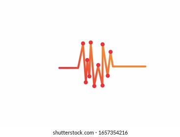 Waves Vibration Symbol Vector Design Concept Stock Vector (Royalty Free ...