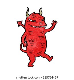 Waving Devil Cartoon Stock Vector (Royalty Free) 115764439 | Shutterstock