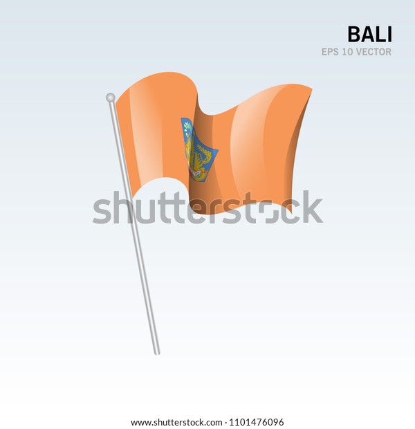 Waving Flag Bali Provinces Indonesia On Stock Vector (Royalty Free ...