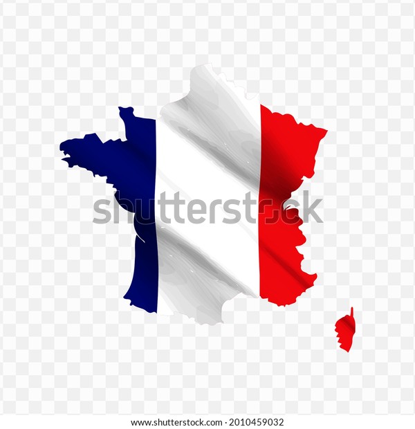 Waving Flag Map French Transparent Background: เวกเตอร์สต็อก (ปลอดค่า ...