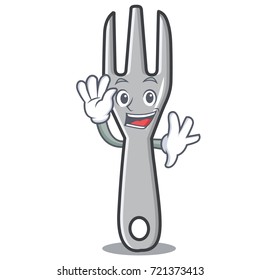 Angry Fork Character Cartoon Style Stock Vector (Royalty Free) 721372750