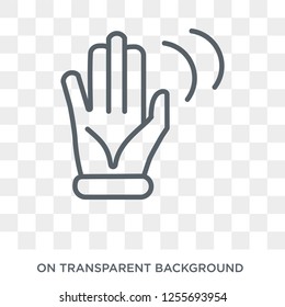 Waving Hand Icon Trendy Flat Vector Stock Vector (Royalty Free ...