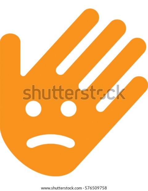 Waving Hand Vector Illustration Sad Hand Stock Vector (Royalty Free ...