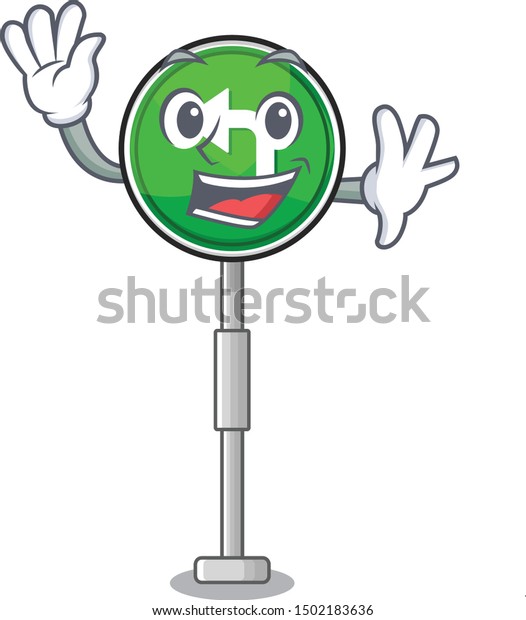Waving Turn Left Cartoon On Side: เวกเตอร์สต็อก (ปลอดค่าลิขสิทธิ์ ...
