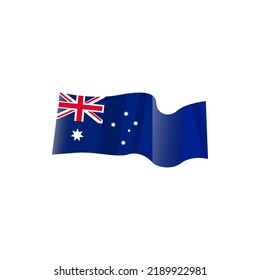 Wavy Australia Flag Illustration Vector Clipart Stock Vector (Royalty ...