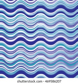 Wavy Blue Lines Horizontal Stock Vector (Royalty Free) 469586207 ...
