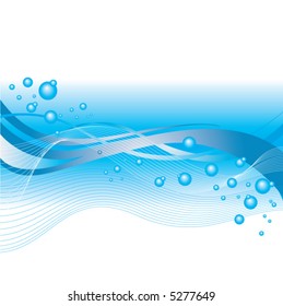 Wavy Bubble Underwater Abstract Background Stock Vector (Royalty Free ...