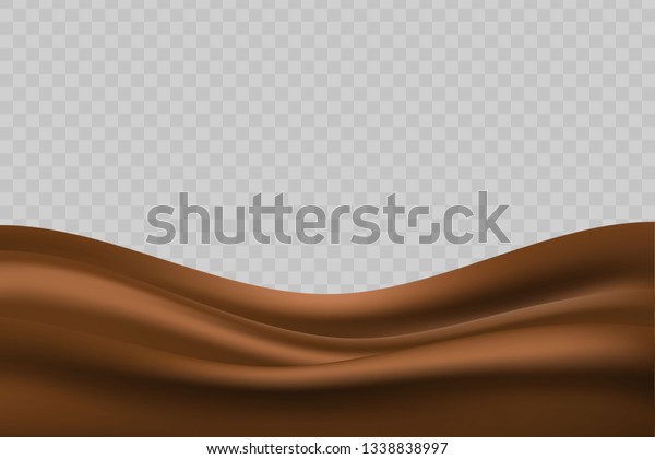Wavy Chocolate Background Vector Illustration Stock Vector (Royalty ...