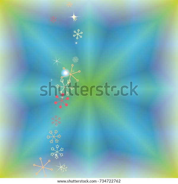 Wavy Christmas Background Random Scatter Falling Stock Vector (Royalty ...