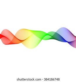 Wavy Color Lines Vector Illustration Stock Vector (Royalty Free ...