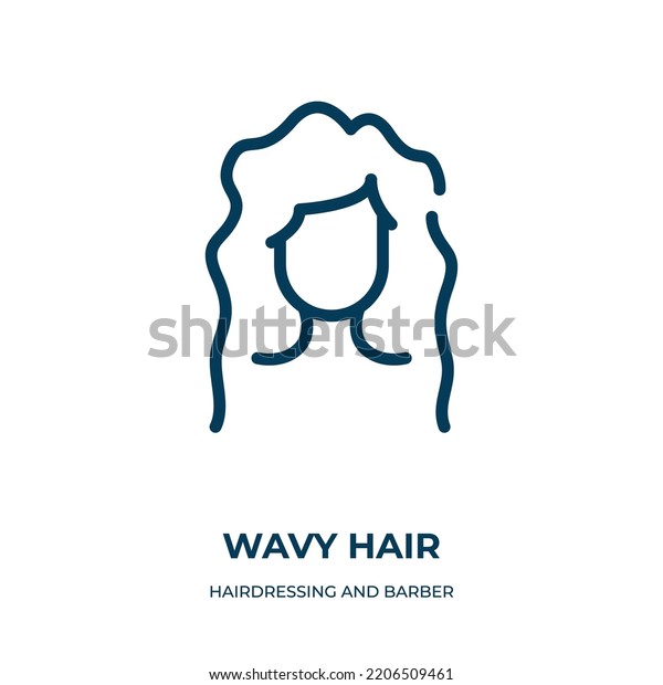 Wavy Hair Icon Linear Vector Illustration Stock Vector (Royalty Free ...