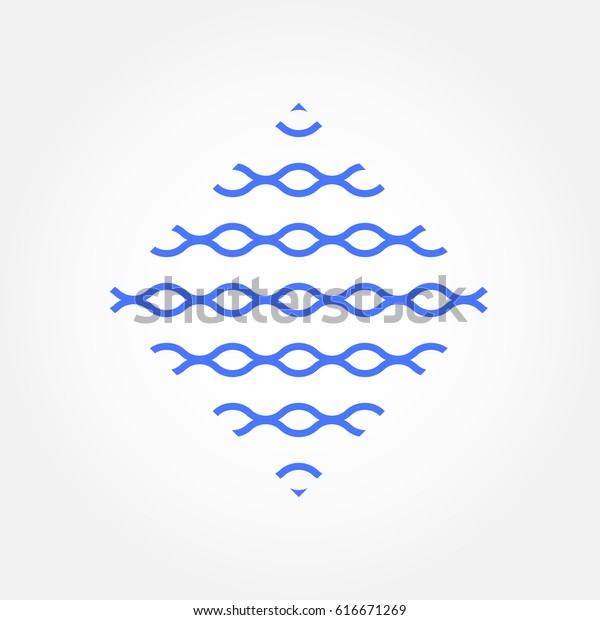 Wavy Lines Icon Water Wave Sign Stock Vector (Royalty Free) 616671269 ...