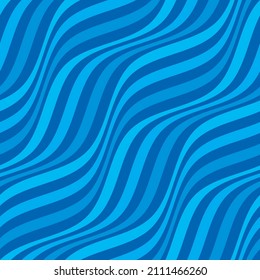 Wavy Lines Seamless Background Blue Color Stock Vector (Royalty Free ...