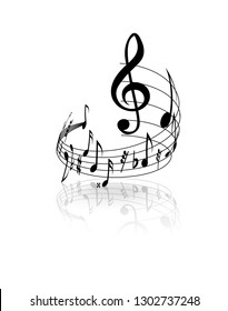 249 Wavy music staff Images, Stock Photos & Vectors | Shutterstock