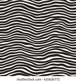 Wavy Ripple Hand Drawn Lines Abstract: vector de stock (libre de ...
