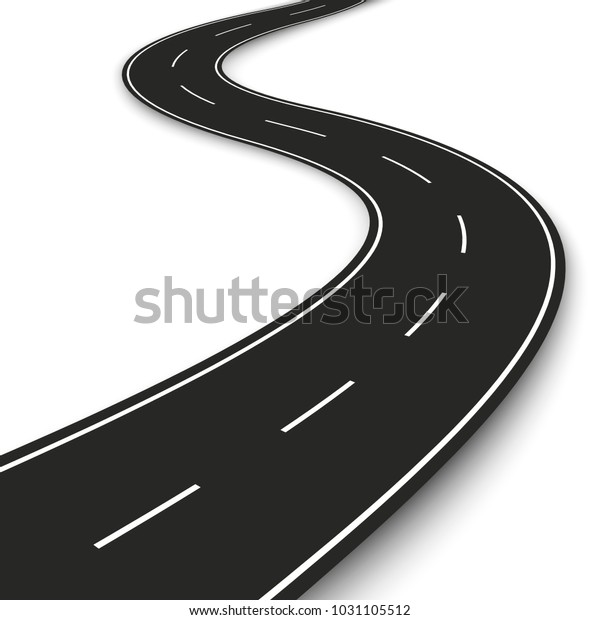 Wavy Road Strip Highway Strip Template เวกเตอร์สต็อก (ปลอดค่าลิขสิทธิ์ ...