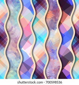 Wavy Seamless Texture Background Relief Waves Stock Vector (Royalty ...