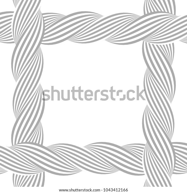 Wavy Shape Frame On White Background Stock Vector (Royalty Free ...