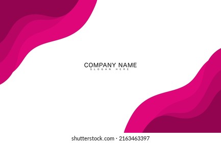 Wavy Style Visiting Card Template Abstract Stock Vector (Royalty Free ...