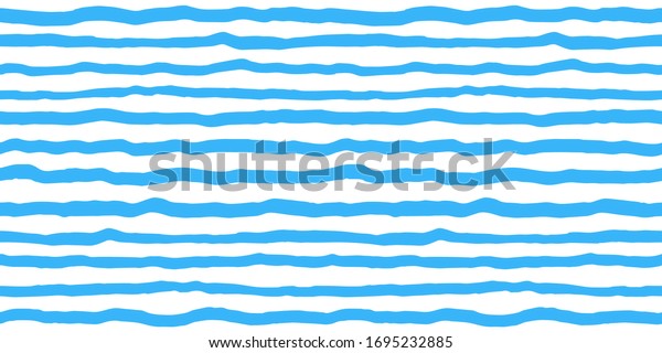 Wavy Uneven Blue Stripes Seamless Repeat Stock Vector (Royalty Free ...