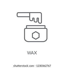 Wax Linear Icon Modern Outline Wax Stock Vector (Royalty Free ...
