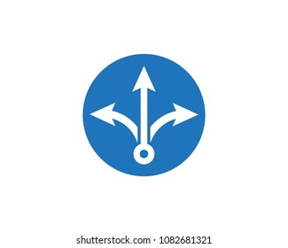 Way Arrows Logo Template Stock Vector (Royalty Free) 1082681321 ...