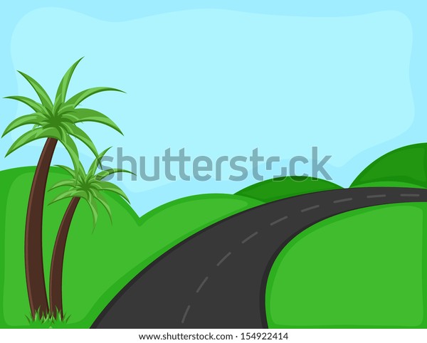 Way Cartoon Background Vector Stock Vector (Royalty Free) 154922414 ...