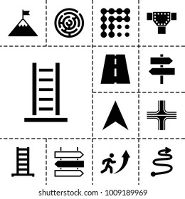 Way Icons Set 13 Editable Filled Stock Vector (Royalty Free) 1009189969