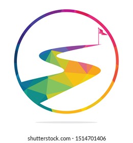 Way Success Vector Logo Design Creative Stock Vector (Royalty Free ...