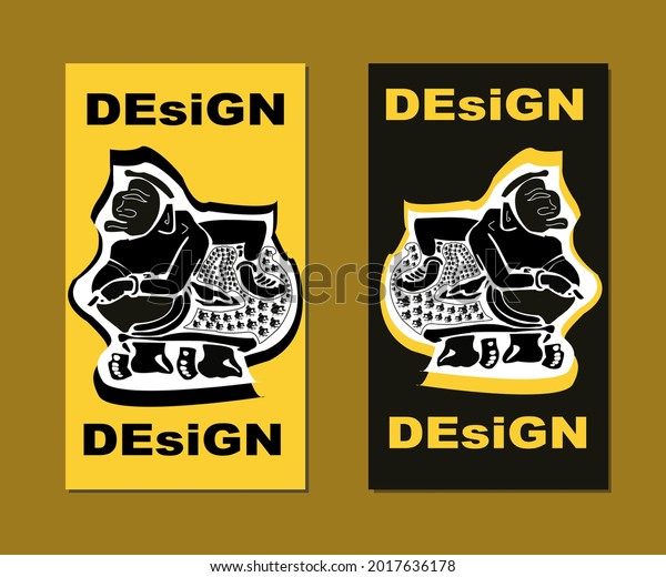Wayang Semar Pattern Set Dummy Text Stock Vector (Royalty Free ...