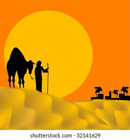Wayfarer Desert Stock Vector (Royalty Free) 32141629 | Shutterstock