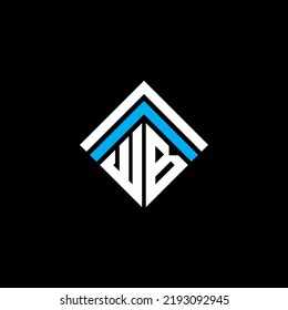 Wb Letter Logo Creative Design Vector Stock Vector (Royalty Free ...