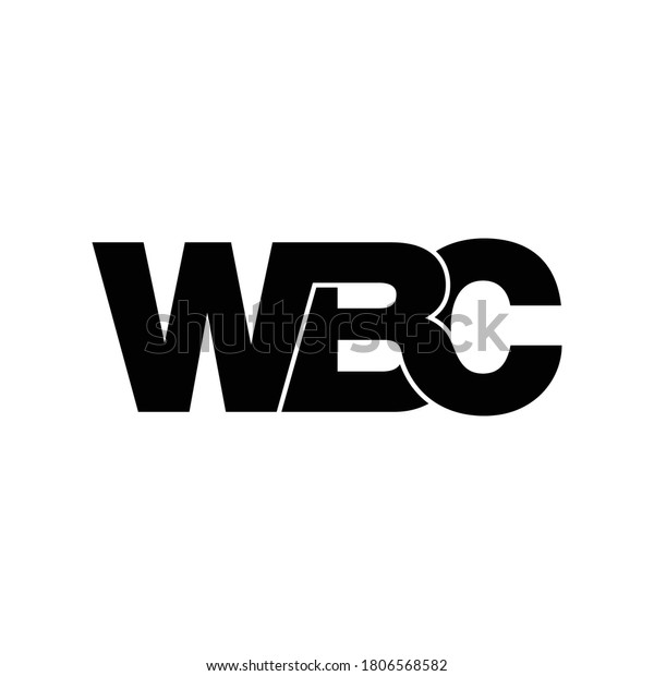 Wbc Letter Monogram Logo Design Vector Stock Vector (Royalty Free ...