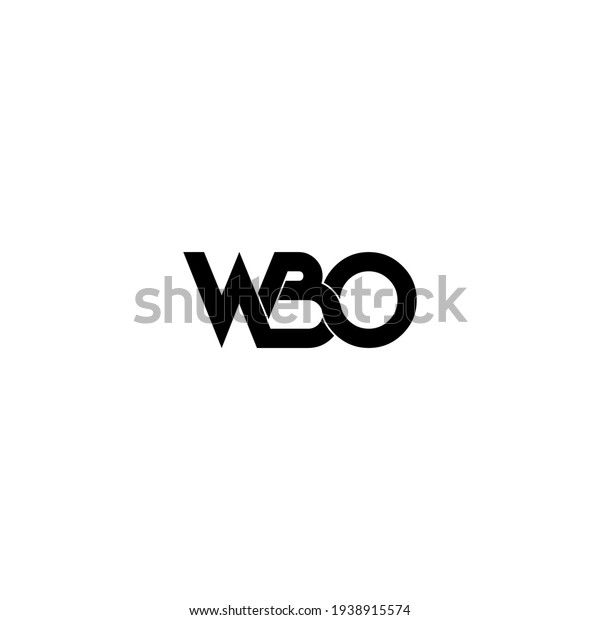 Wbo Letter Original Monogram Logo Design Stock Vector (Royalty Free ...