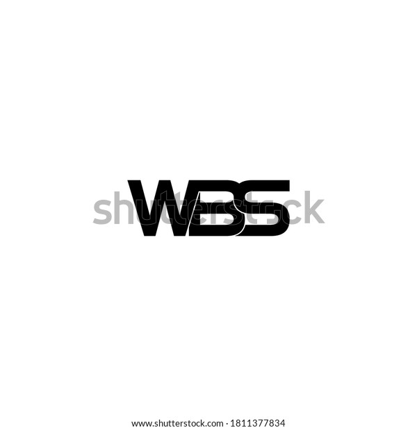 Wbs Letter Original Monogram Logo Design Stock Vector (Royalty Free ...