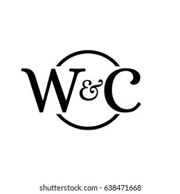 Wc monogram Images, Stock Photos & Vectors | Shutterstock