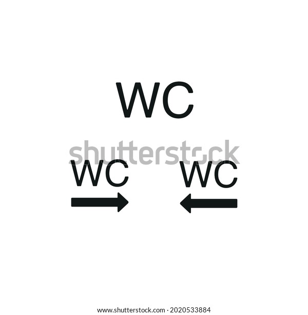 Wc Symbols Simple Thin Line Icon Stock Vector (Royalty Free) 2020533884 ...