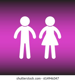 Wc Vector Icon Human Toilet Stock Vector (Royalty Free) 614946347 ...