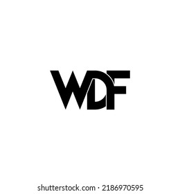 Wdf Letter Original Monogram Logo Design Stock Vector (Royalty Free ...