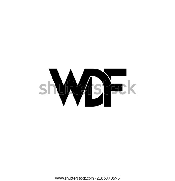 Wdf Letter Original Monogram Logo Design: เวกเตอร์สต็อก (ปลอดค่า ...
