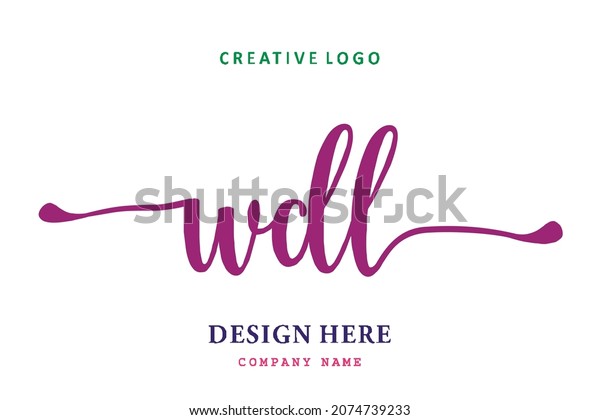 Wdl Lettering Logo Simple Easy Understand Stock Vector (Royalty Free ...