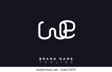 We Alphabet Letters Initials Monogram Logo Stock Vector (Royalty Free ...