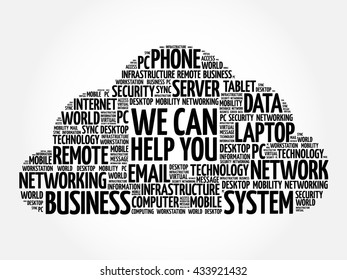 We Can Help You Word Cloud: เวกเตอร์สต็อก (ปลอดค่าลิขสิทธิ์) 433921432 ...