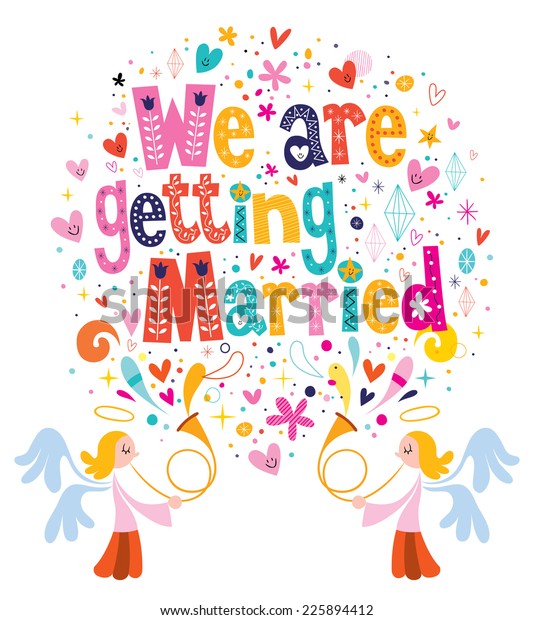 We Are Getting Married wedding invitation card