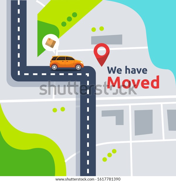 We Have Moved Vector Illustration Concept Stock Vector (Royalty Free ...