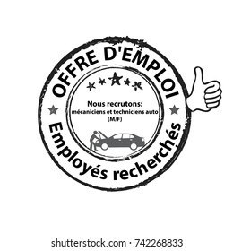 We Hiring Auto Mechanics Technicians Recruitment Stock Vector (Royalty ...