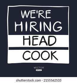 415 Hiring cook Images, Stock Photos & Vectors | Shutterstock