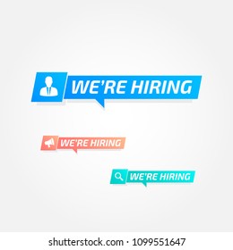We Hiring Tags Labels Stock Vector (Royalty Free) 1099551647 | Shutterstock