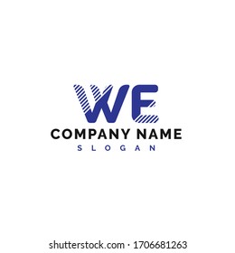 We Letter Logo Design We Letter Stock Vector (Royalty Free) 1706681263 ...
