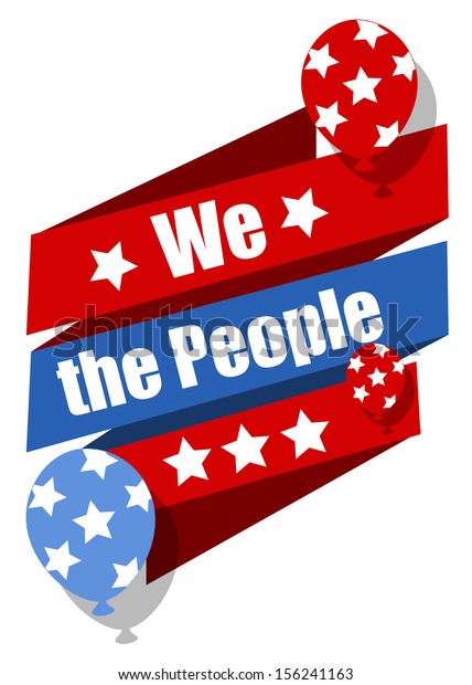 We People Constitution Day Vector Illustration Stock Vector (Royalty ...
